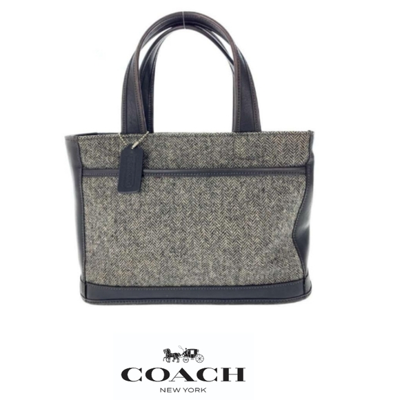 Coach | Bags | Vintage Coach Bleecker Tweed Satchel Shoulder Bag ...